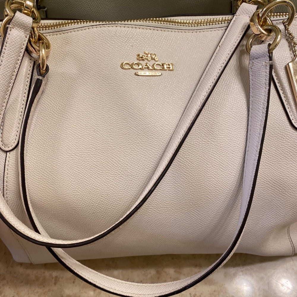 Coach Ava Tote In Crossgrain Leather - Gem